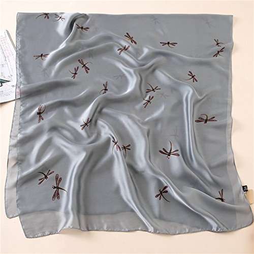 Alysee Women Satin Silky Long Dragonfly Scarf Scarves For Hair Shawl ...
