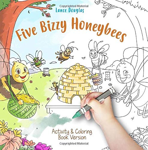 Amazon.com: Five Bizzy Honey Bees Activity & Coloring Book Edition ...