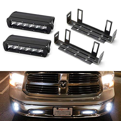 iJDMTOY Lower Bumper LED Light Bar Kit Compatible With 2011-18 Dodge ...