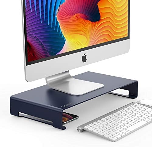 ORICO Aluminum Monitor Stand, Unibody Computer Riser with Keyboard ...