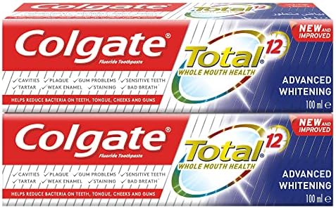 Colgate Total 12 Advanced Whitening Toothpaste 100ml (2 pack) price in UAE | Amazon UAE ...