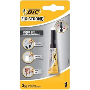 BIC FIX STRONG - Pegamento instantáneo ultra fuerte de 3 gr: Amazon.es ...