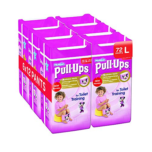 Buy Huggies Pull Ups Potty Training Pants for Girls, Large - Pack of 72 ...