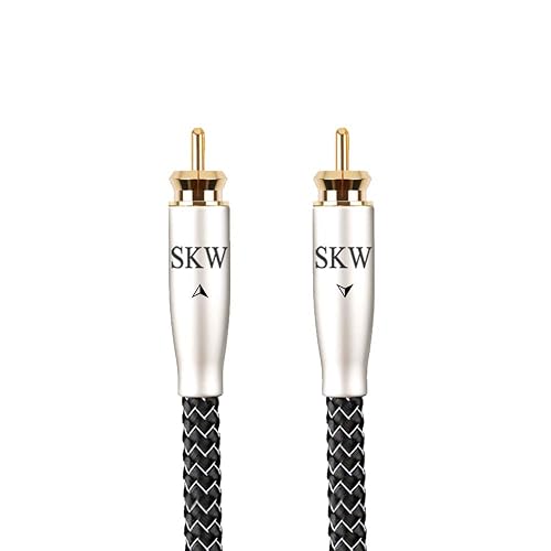 SKW High-End WG Series RCA-to-RCA Digital Coaxial Subwoofer Cable ...