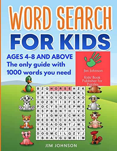 WORD SEARCH FOR KIDS AGES 4-8 - The only guide with 1000 words you need ...
