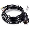 Amazon.com: MICTUNING Heavy Duty 7 Way Plug Inline Trailer Cord with Double Prongs Connector - 8 ...