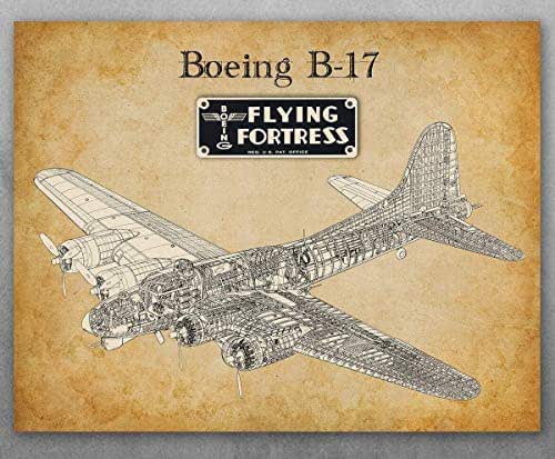 Amazon.com: Poster - Boeing B-17 Flying Fortress - Choose Unframed ...