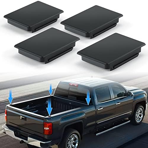 JOYTUTUS Stake Pocket Cover Trucks Bed Rail Stake Covers Compatible ...