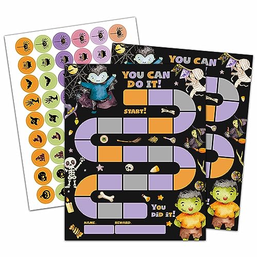 Mua 10 Reward Chart with 216 Stickers, Halloween Sticker Chart for Kids ...