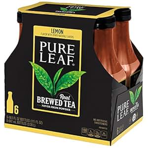 Amazon.com: Pure Leaf Iced Tea, Lemon, Sweetened, Real Brewed Tea, 18.5 ...