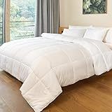 Amazon.com: Natural Comfort White Down Alternative Comforter with ...