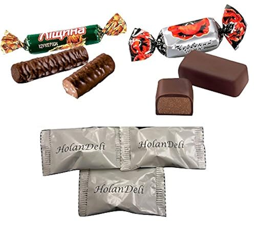 Ukrainian Assorted Chocolate Candy by Roshen 1lb (Leshchina, Chervoniy ...