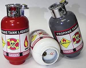 Amazon.com: 5 Mini Propane Tank Novelty Refillable Lighters. Child ...