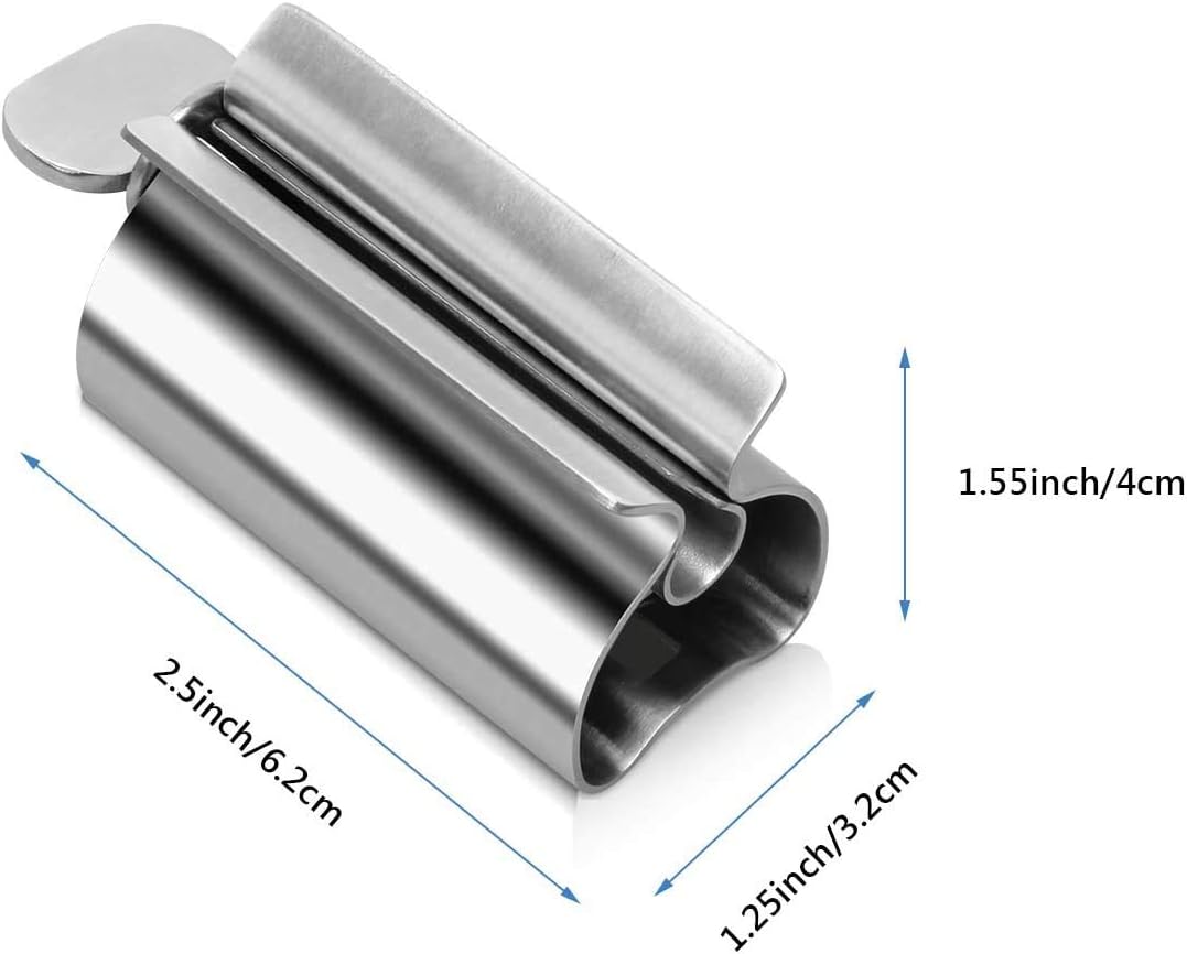 UPOOS 3 Pack Stainless Steel Toothpaste Squeezer, Metal Toothpaste Tube ...