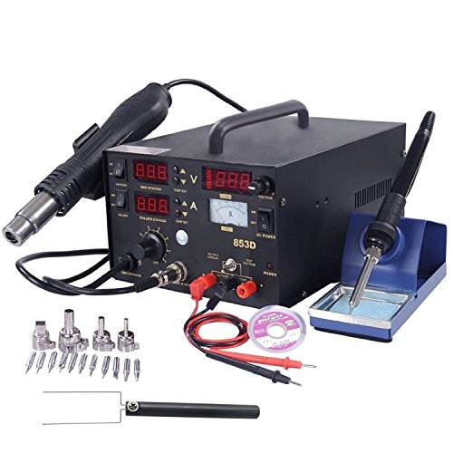 Buy 853D 3in1 853D SMD Rework Station Soldering Iron Lead-Free Hot Air ...