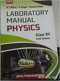 Amazon.in: Buy Laboratory manual physics class 12th cbse arya ...