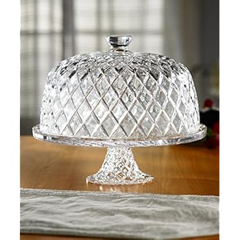 Amazon.com | Shannon Crystal Cake Stand/Dome 4 in 1: Stratford By ...
