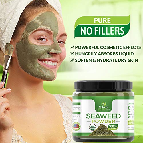 Sea Kelp USDA Organic 1 Lb - Kosher Certified Seaweed Powder - Kelp ...