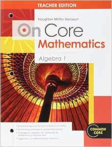 Amazon.com: On Core Mathematics: Algebra 1: Common Core, Teacher's ...