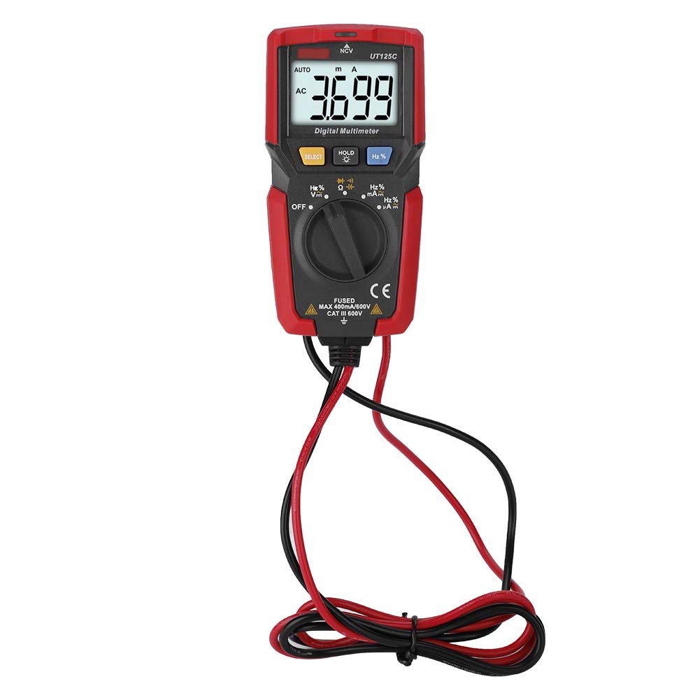 Electrical Tester Multimeter Volt Ohm Meter Handheld 4000 Counts AC DC ...