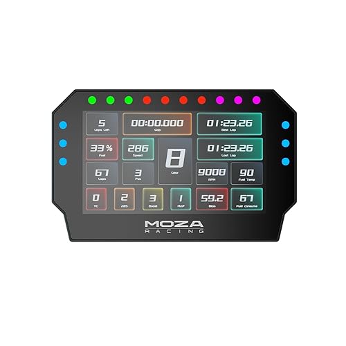 MOZA CM2 HD Racing Dash Sim Racing Dashboard Display with 5 ...