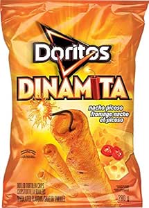 Amazon.com: Doritos, Dinamita, Nacho Picoso, Rolled Tortilla Chips, 9 ...