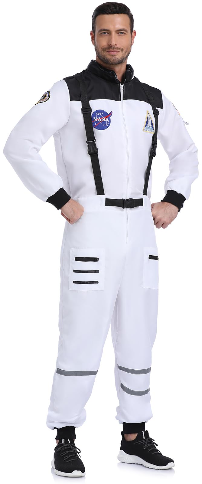 SIZGAROOT Mens Astronaut Costume Adult Male Space Suit Costume for Men ...