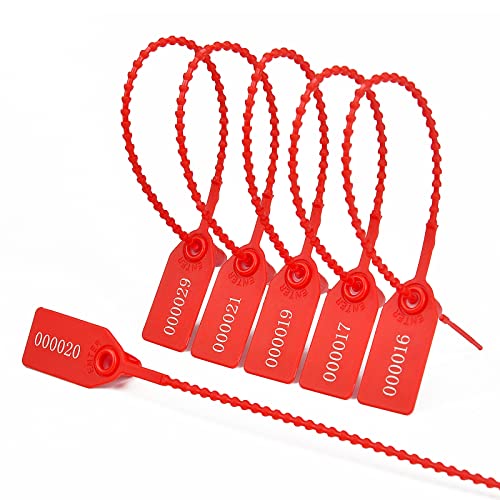 Tamper Resistant Tags Plastic Seal Blue Numbered Zip Ties for Fire ...