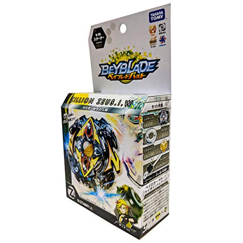 Takara Tomy B-59 Beyblade Burst Stamina Starter Zillion I.W. Zeus with Launcher Spinning Top ...
