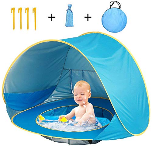 COWEAL Baby Beach Tent, Pop Up Beach Tent for Kids Toddlers Infant ...