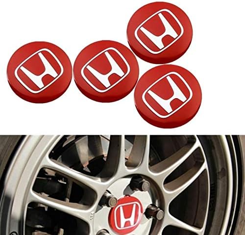 Honda 3D Red Set of 4 OEM Flat Wheel Center Caps Hubcaps 69MM – BigaMart