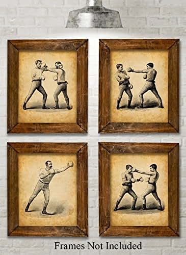 Amazon.com: Original Boxing Art Prints - Set of Four Photos (8x10 ...