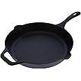 Amazon.com: Victoria Cast-Iron Skillet, Pre-Seasoned Cast-Iron Frying ...