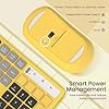 Wireless Keyboard and Mouse Combo, Lovaky 2.4G Full-Sized Ergonomic ...
