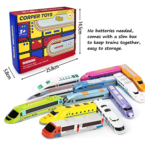 CORPER TOYS Bullet Train Pull Back Toy High Speed City Train Modern ...