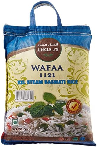 Uncle J'S Wafaa XXL Steam Basmati Rice, 5 Kg price in UAE | Amazon UAE ...