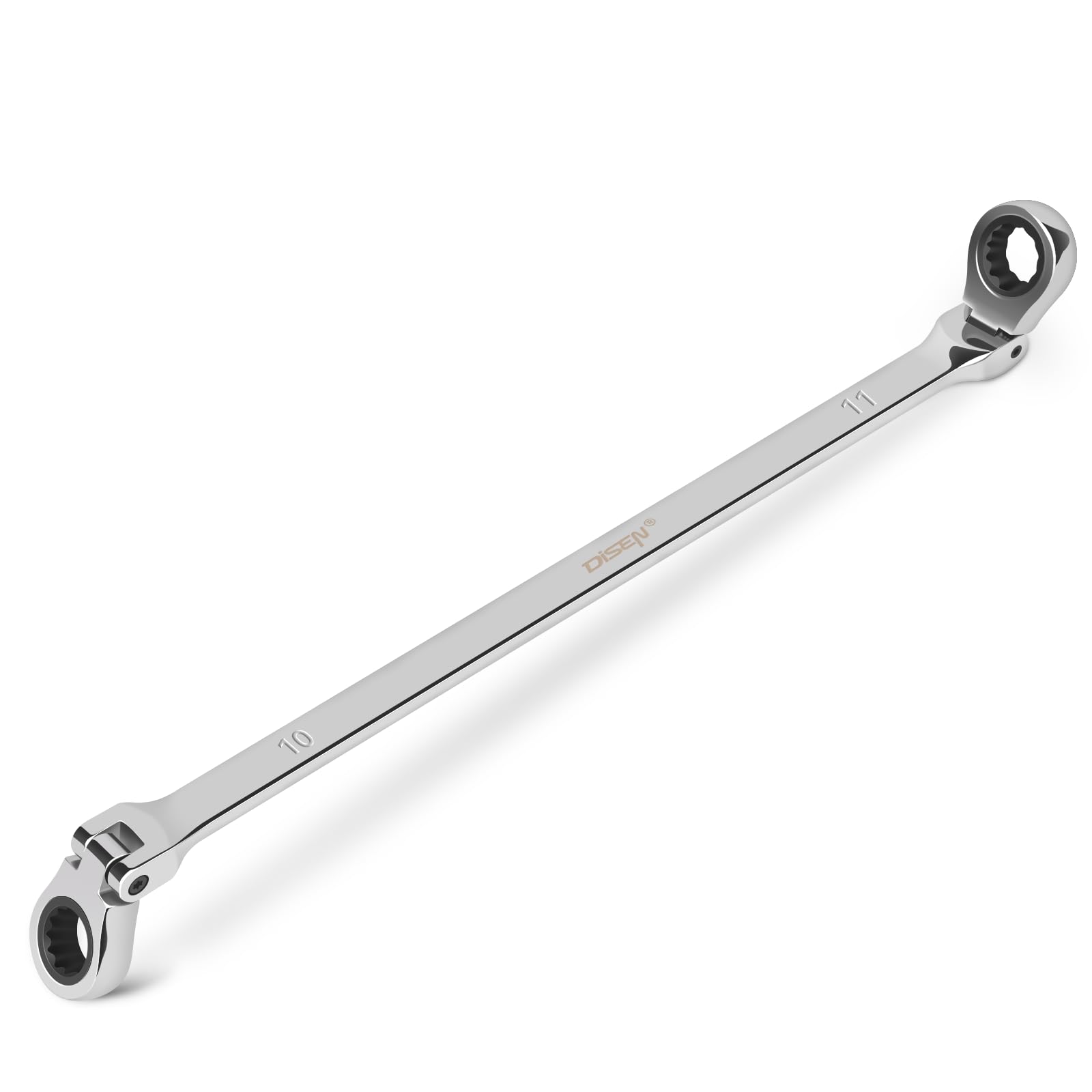 Mua DISEN 10-11mm Extra Long Flex Head Ratcheting Wrench set, Double ...