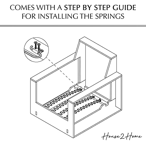 House2Home 25" Couch Spring Repair Kit to Fix Sofa Support for Sagging ...