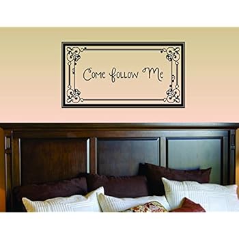Amazon.com: Follow me and I will make you fishers of men Vinyl Wall ...