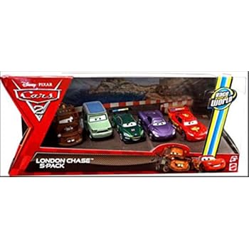 Amazon.com: Disney Pixar Cars 2 - London Chase 5 Pack - You the Bomb ...