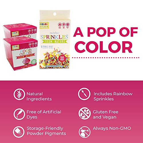 Food Coloring - ColorKitchen Two Pack Pink Bundle (5 Packs) - (2.5g Per ...