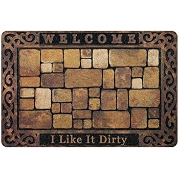 Amazon.com : BlackForestQ Personalized I Like It Dirty Welcome Door Mat ...