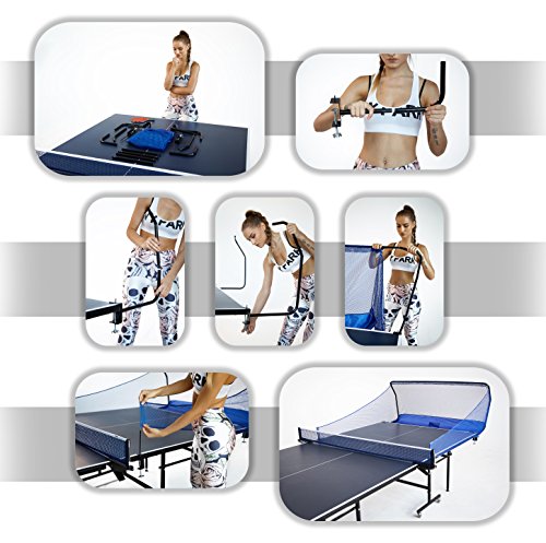 Table Tennis Ball Catch Net - Portable Ping Pong Return Board - Serve ...