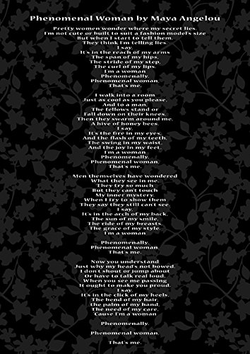 Inspirational Poerty - Poem 1 - Phenomenal Woman by Maya Angelou ...