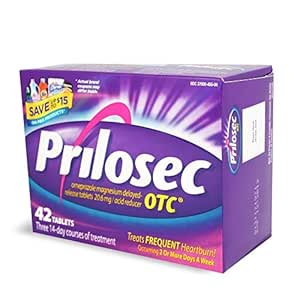 Amazon.com : Prilosec 20.6 mg OTC, 42 Tablets (Pack of 3) : Antacids ...
