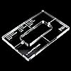 Dopro Acrylic P90 Pickup Routing Template - P90 Pickup Body Rout in ...