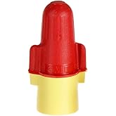 3M Performance Plus Wire Connector T/R+JUG, Tan/Red, Flexible Steel Spring Connectors, Smooth ...