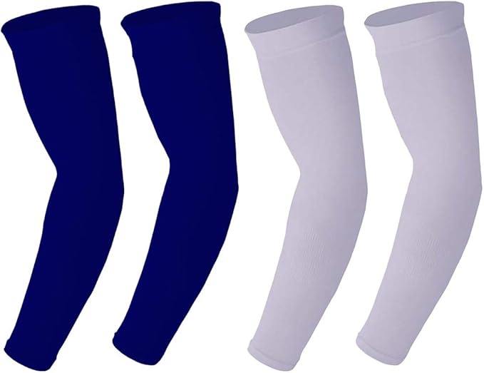 Arm Sleeves With Dark Blue And Purple Color - 2 Pairs: Amazon.in ...