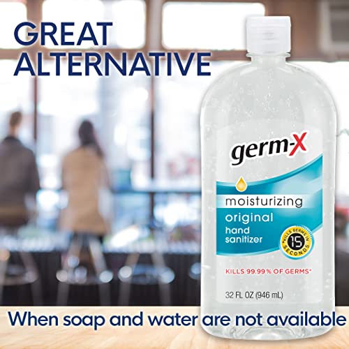 Germ-X Original Hand Sanitizer, Non-Drying Moisturizing Gel with ...