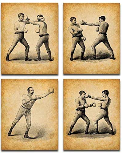 Amazon.com: Original Boxing Art Prints - Set of Four Photos (8x10 ...
